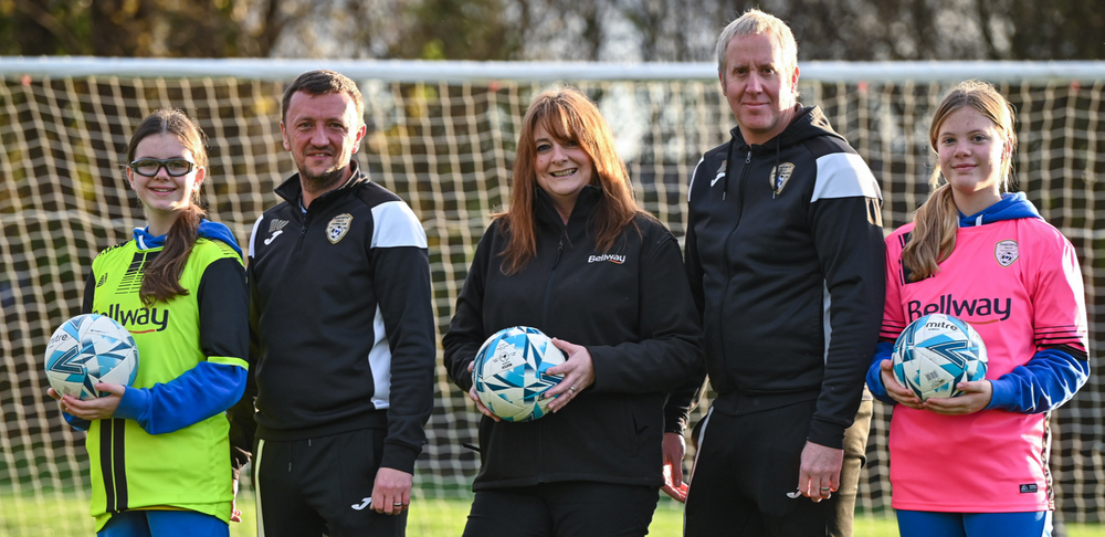 Bellway sponsorship puts Garforth Villa girls on track